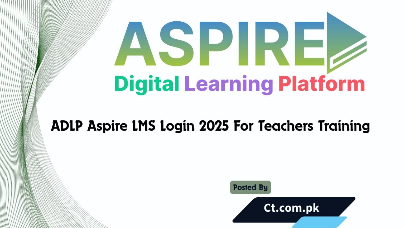 ADLP Aspire Login 2025 Teachers Training @adl.pesrp.edu.pk